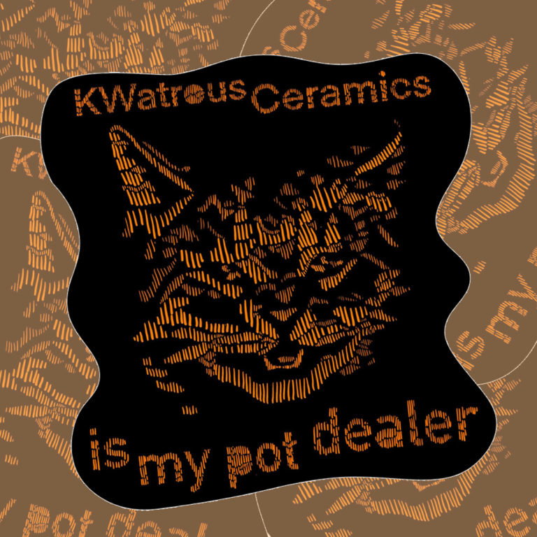 Pot Dealer 3″ Vinyl Sticker – KWatrousCeramics